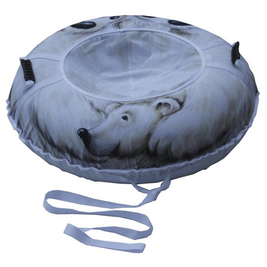 Тюбинг Митек «Белый медведь» 110 см с камерой (набор)