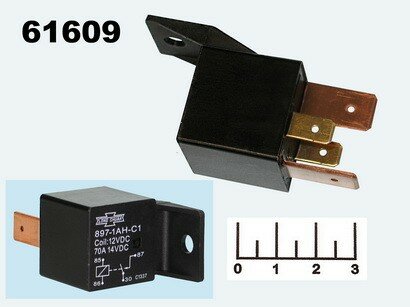 Реле =12V 70A/14VDC 897-1AH-C1