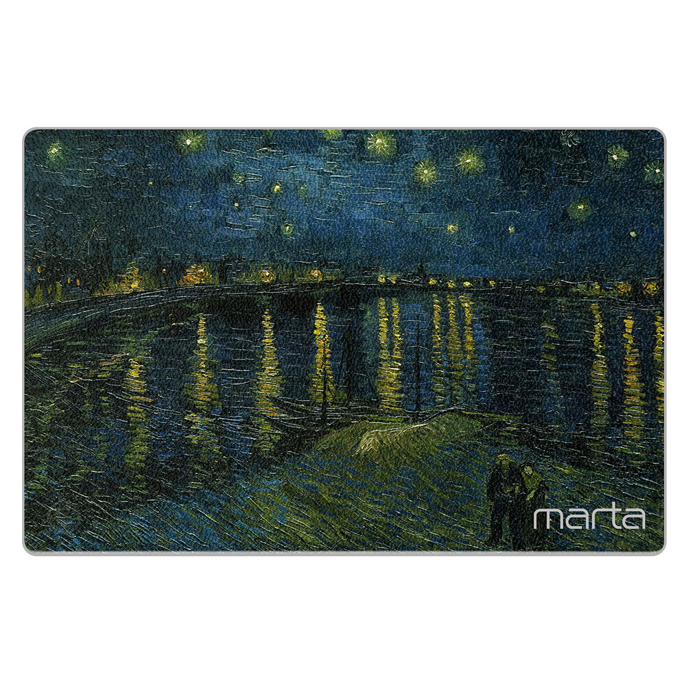MARTA MT-3741 Звездная ночь над Роной доска разделочная рифленая