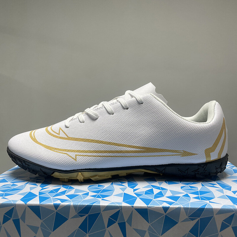 Мужские футбольные бутсы с низким верхом для игры на искусственном газоне, с длинными шипами и сломанными гвоздями для соревнований и тренировок