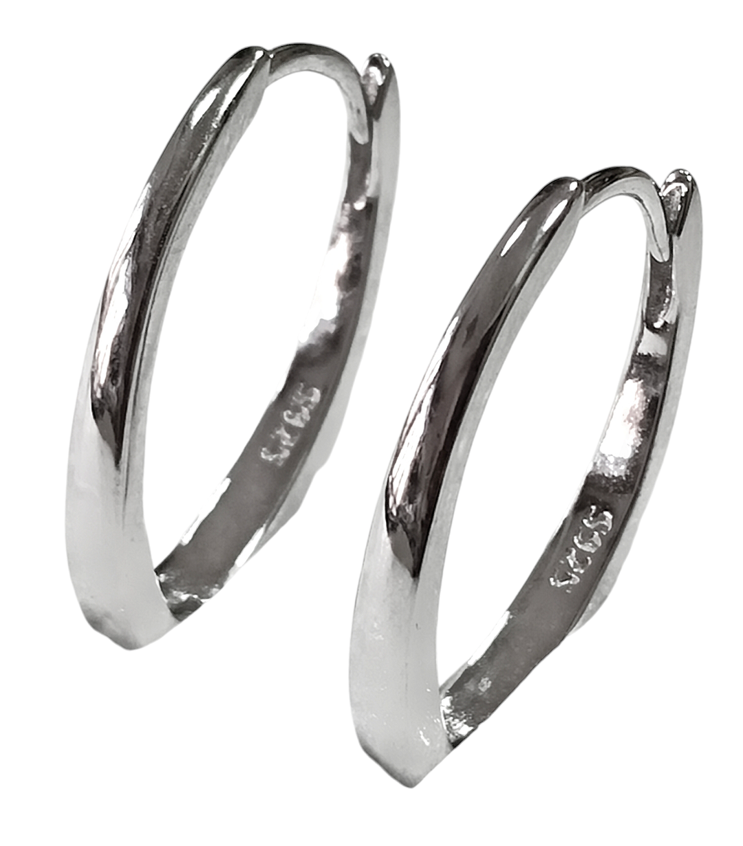 Серьги двусторонние, серебро, 925 проба, родирование