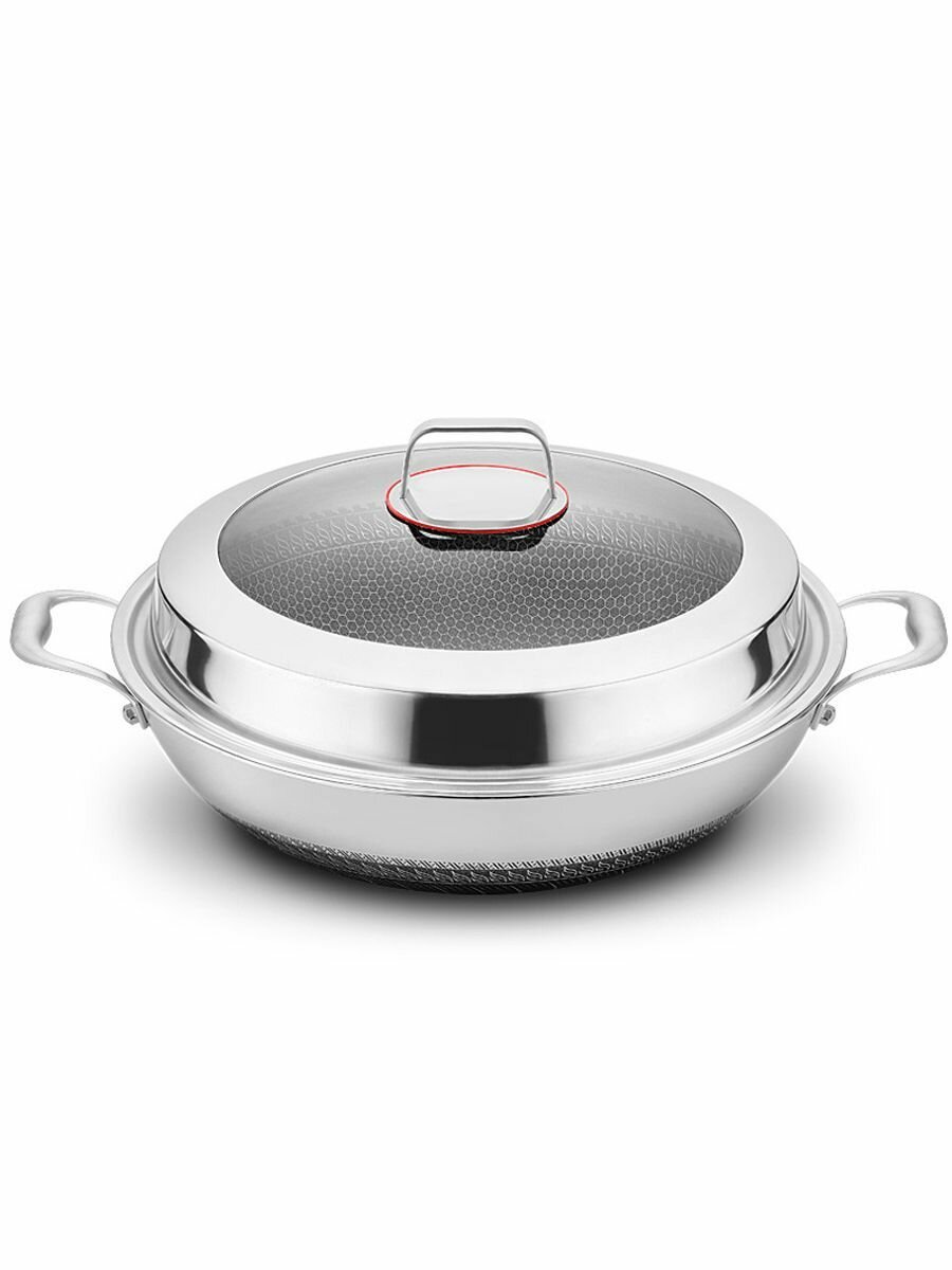 Вок из нержавеющей стали CX-B04 серебро-xtr