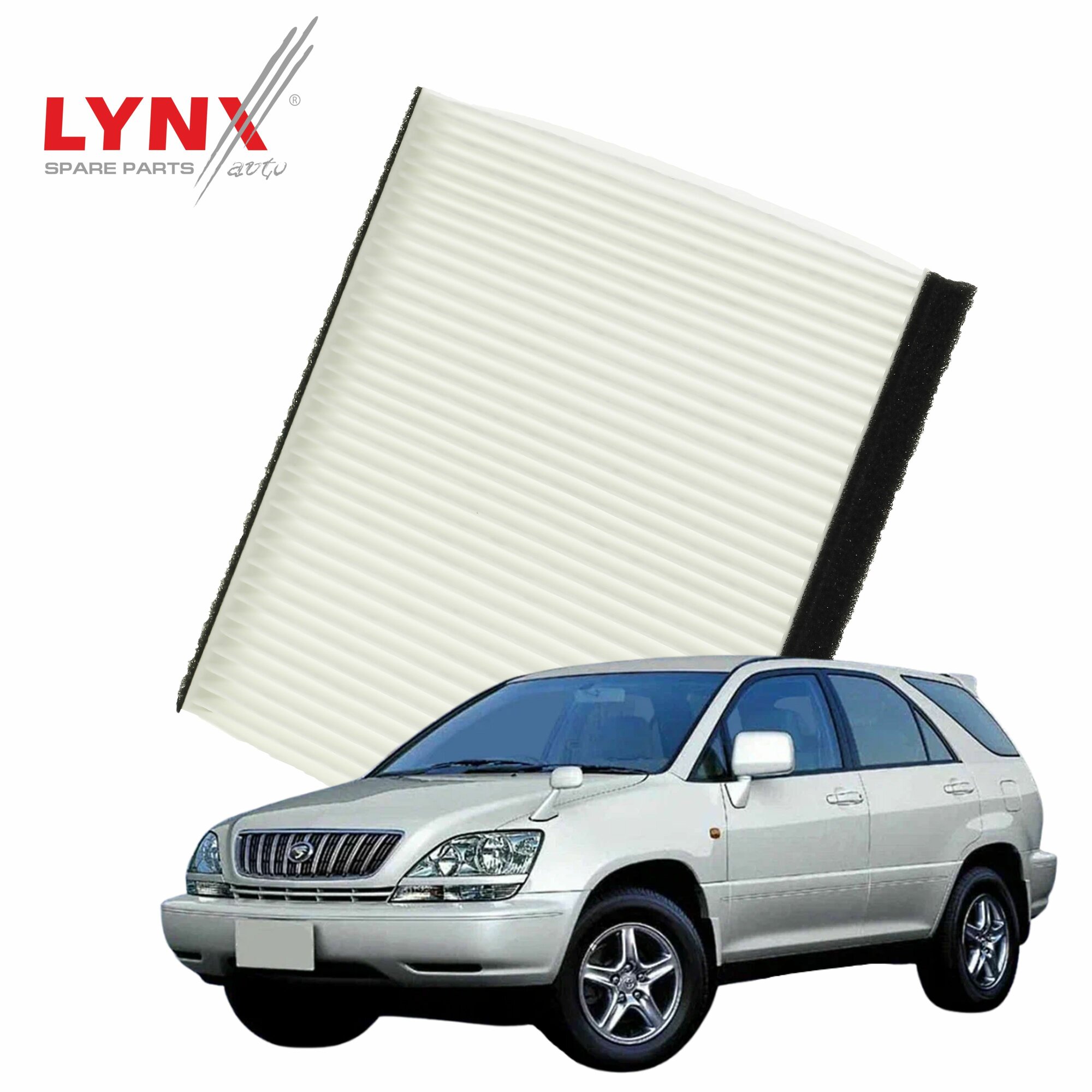 Фильтр салонный Toyota Harrier (1) XU10 / Тойота Харриер 1997 1998 1999 2000 2001 2002 2003 / 1шт LYNXauto