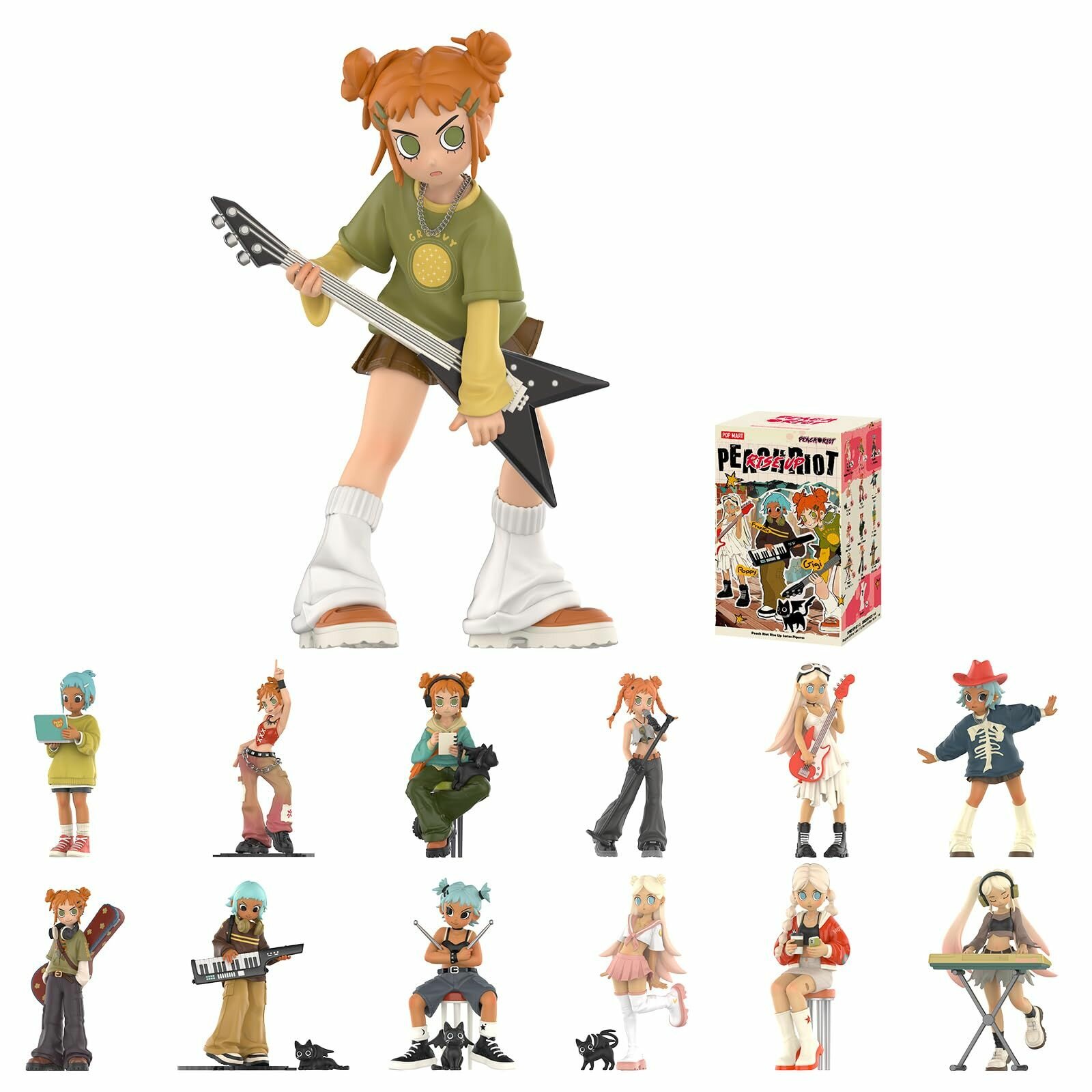 Коллекционная фигурка Слепая коробка POP MART Peach Riot Rise Up Series