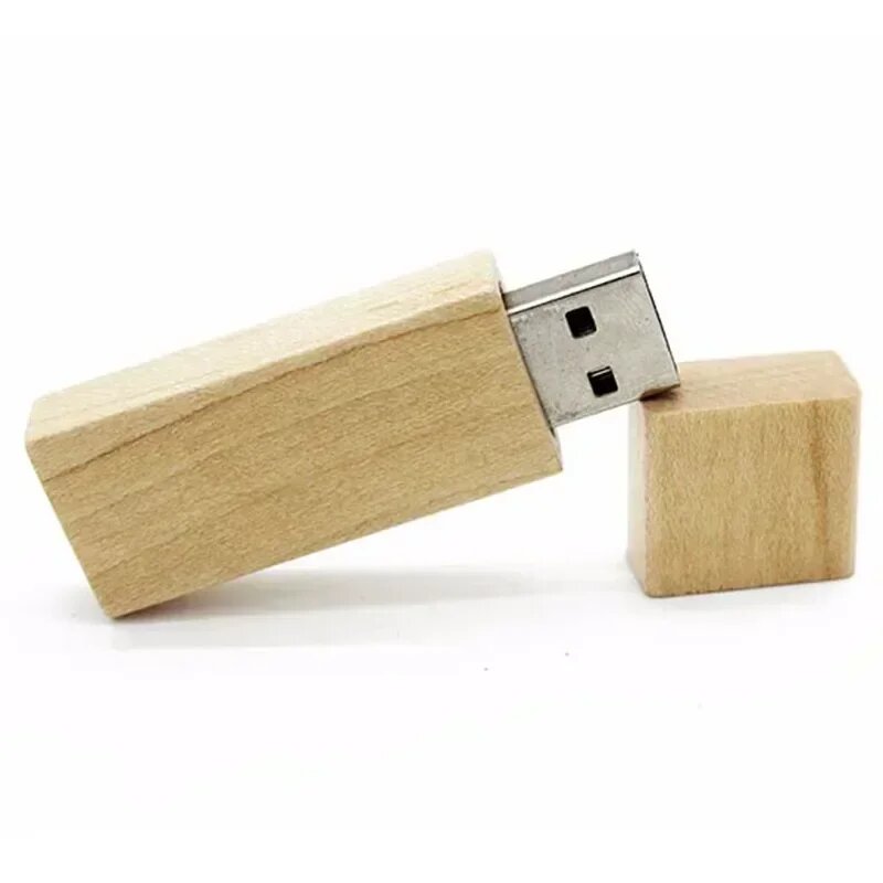 JASTER индивидуальный деревянный USB-флешка 8/16/32 ГБ 32 ГБ, Maple wood no box