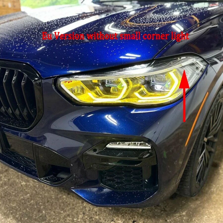 Применимо к модулю DRL Laserlight Yellow Angel Eyes для 2021 BMW X5 G05 X6 G06 40ix 50ix фара для внедорожника 63119477986 9477986 Set EU version