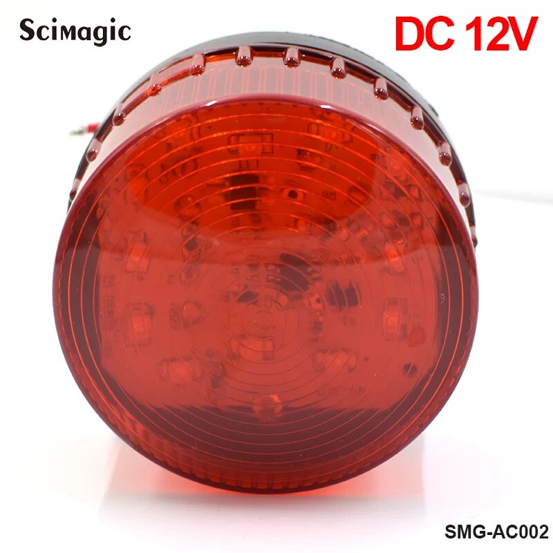 DC 12V красный индикаторный свет Scimagic