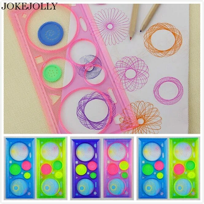 Спирограф Геометрическая линейка Художественные наборы Творческий подарок для детей Чертежные инструменты Канцелярские товары для студентов Набор игрушек для рисования WYQ