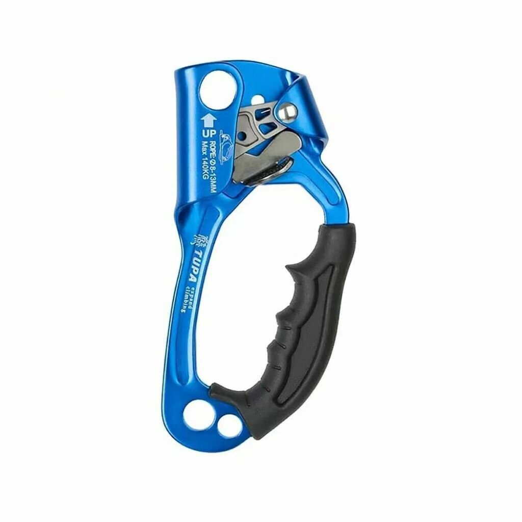 Жумар для альпинизма под правую руку с самоочищающимся механизмом, нагрузка до 140 кг, для веревок 8-13 мм