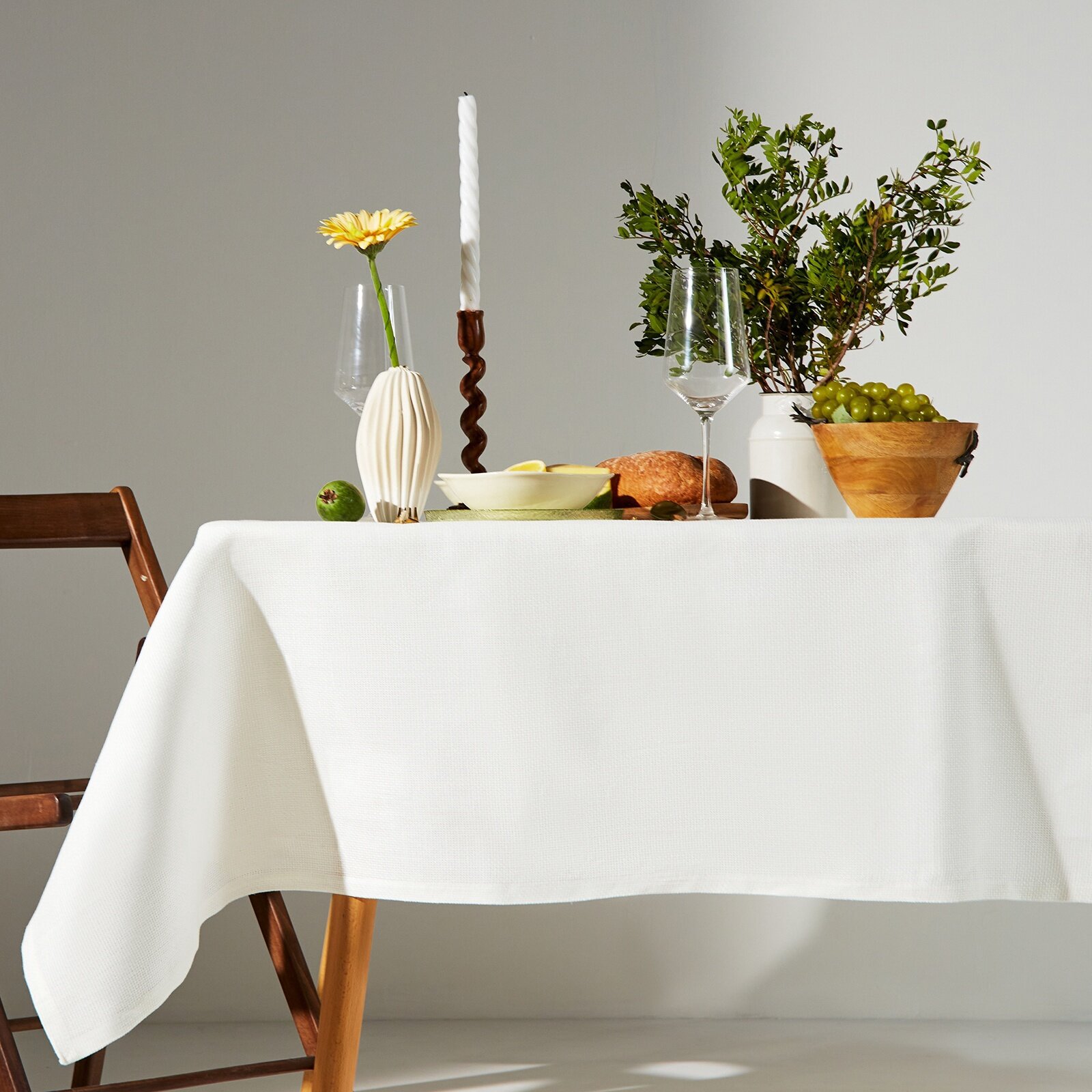 Скатерть Этель "Cloudy" 220х140см, лен 100%, 210 гр/м2, 10494097