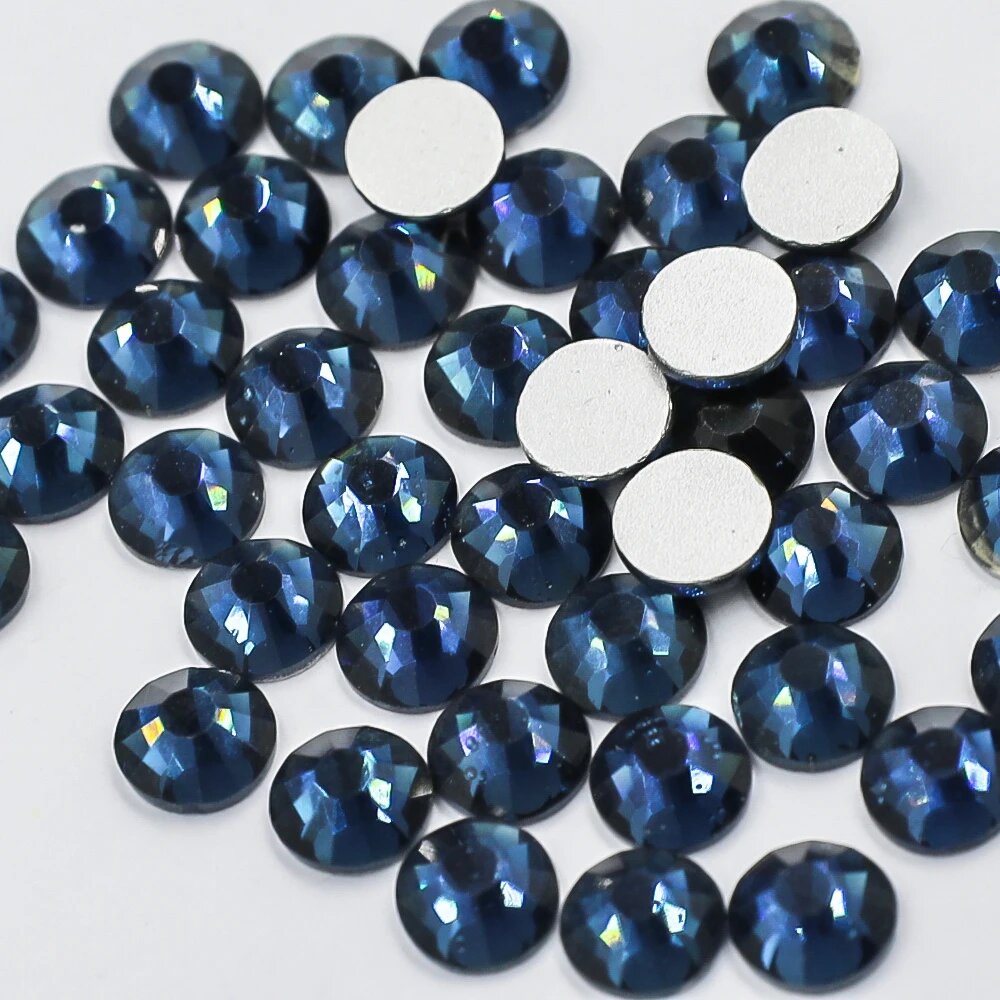 Стеклянные кристаллы для декорирования SS3-SS30 набор 1200 шт Темно-синий, SS16 - 1440Pcs, Montana
