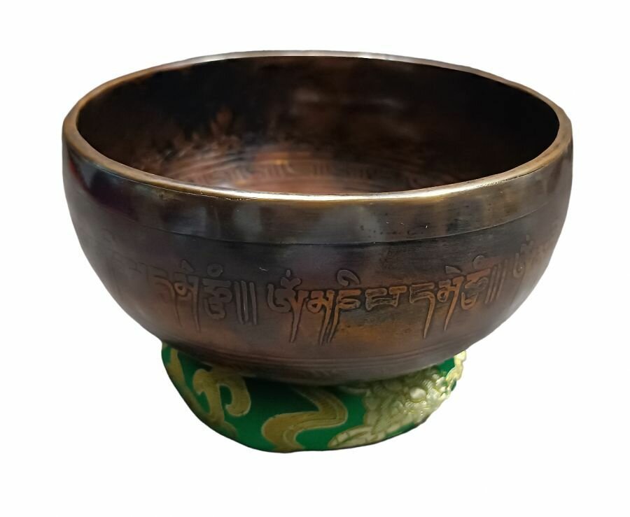 Кованая поющая чаша "Etching" IK-505 (15 см, нота: Фа#, 370 Гц)