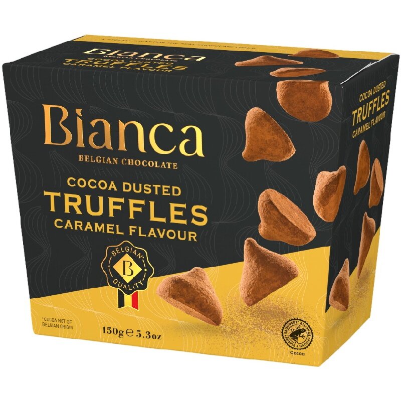 Трюфели BIANCA Caramel flavour со вкусом карамели /картон/ 150г