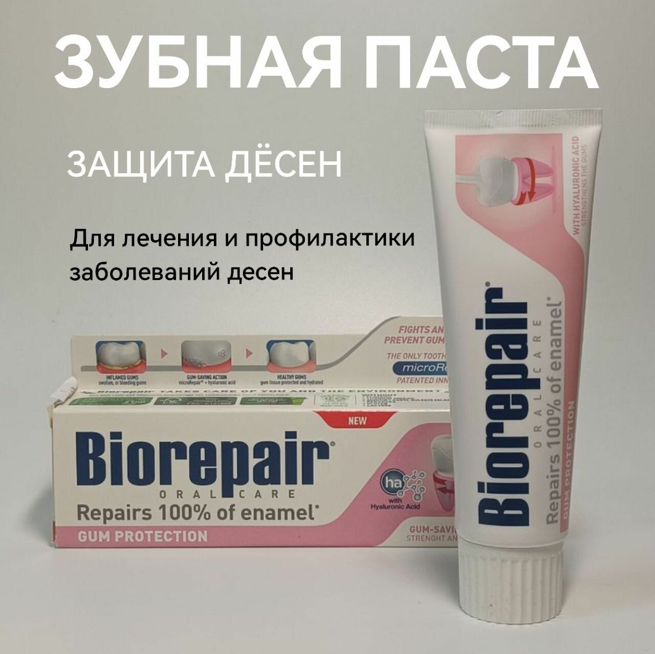 Зубная паста Biorepair Protezione Gengive для защиты десен 75 мл