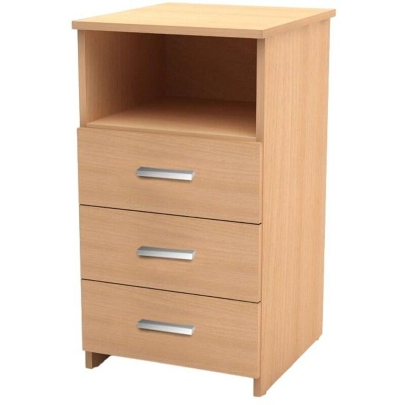Тумба приставная КНР приставная, 3 ящика, 400x450x750 мм, бук невский