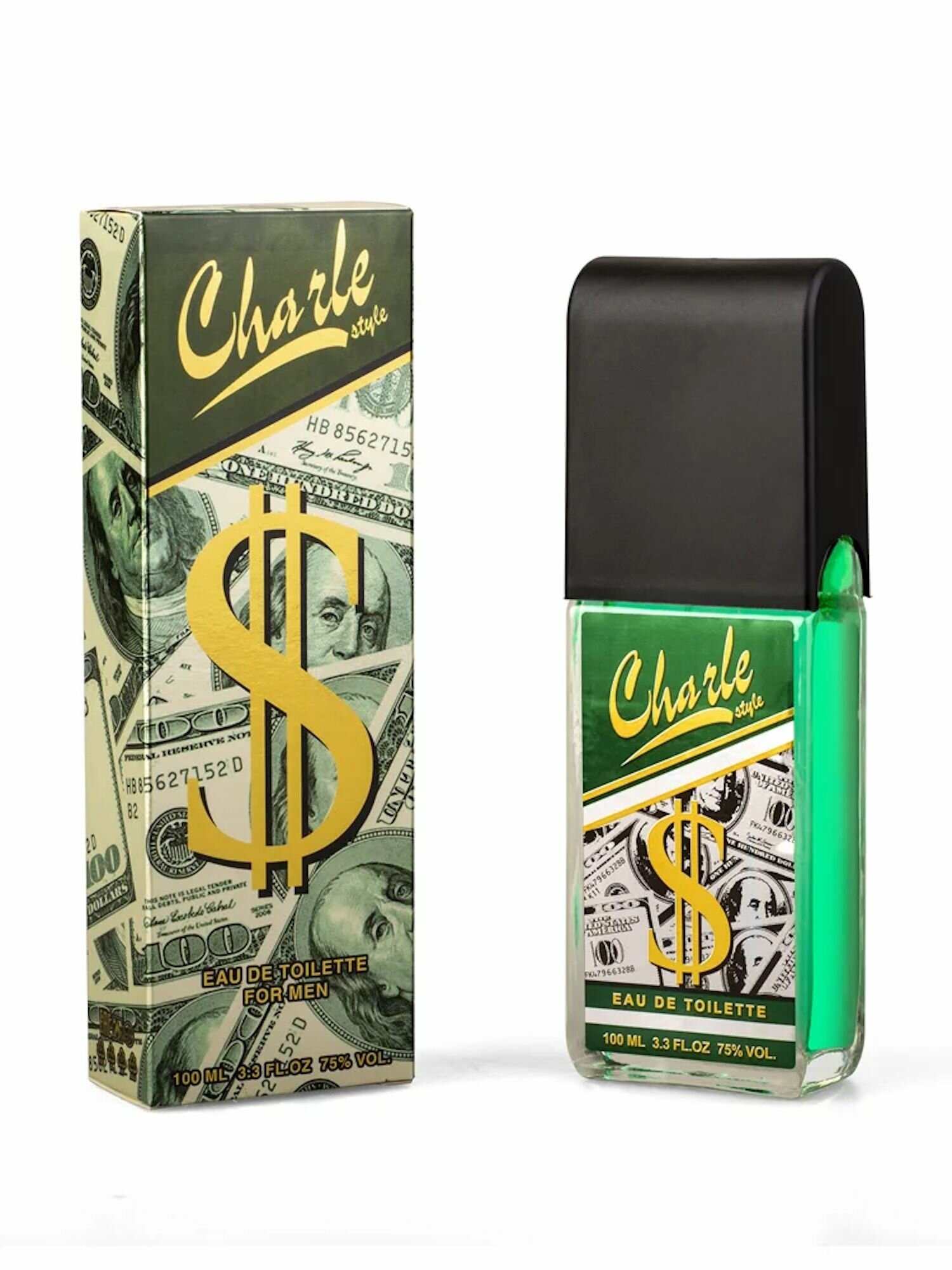 Вода туалетная Абар "Charle Style Dollar", мужская, древесный аромат