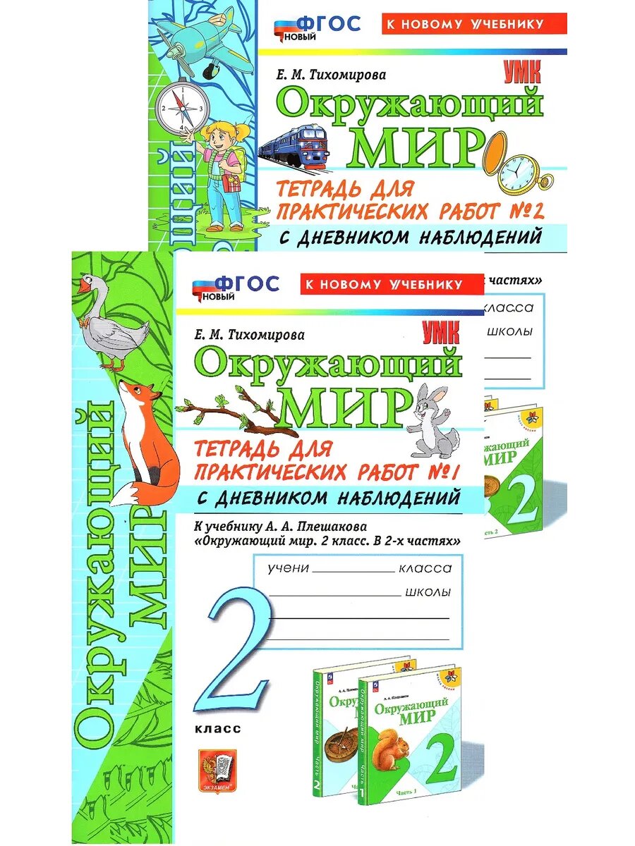 Окружающий мир 2 класс Тетрадь для практических работ