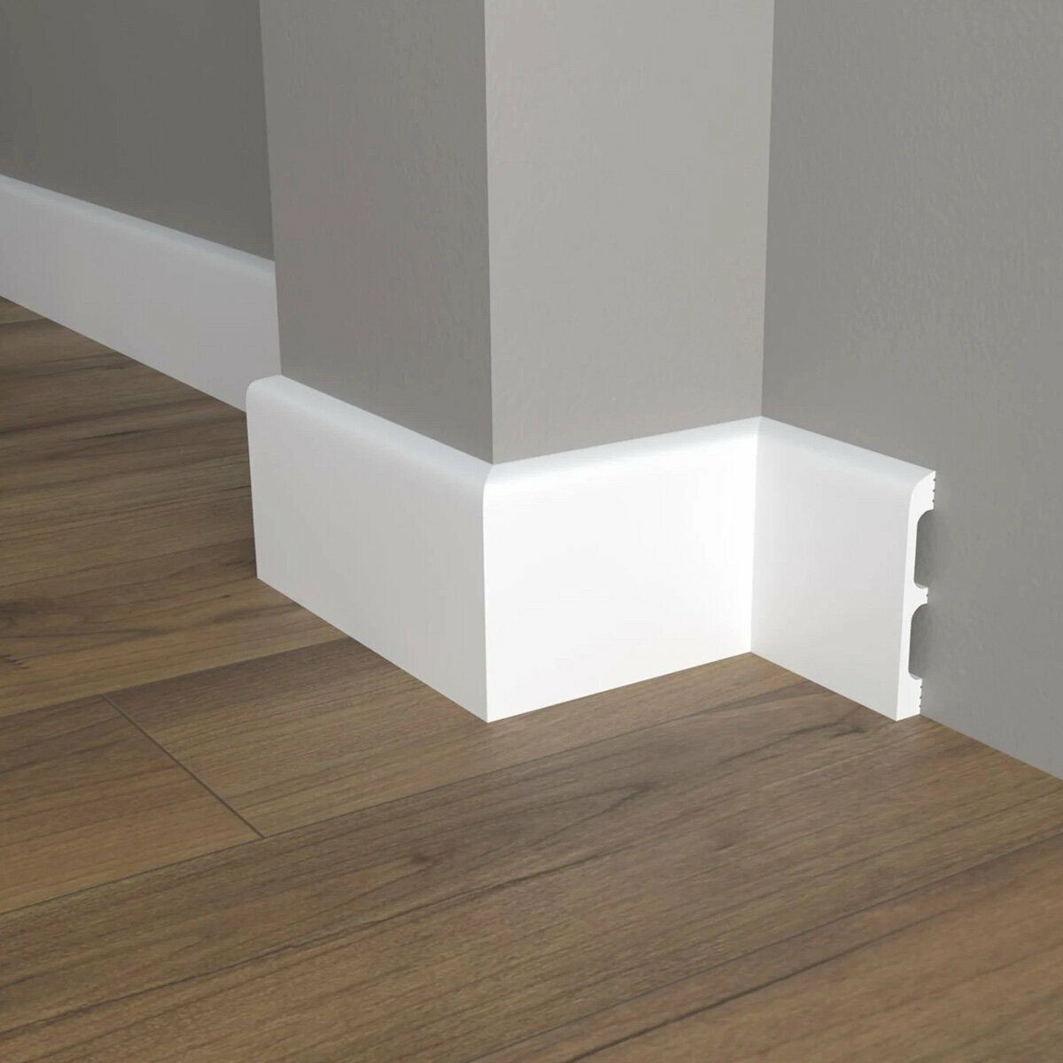 Плинтус дюрополимер напольный Decor-Dizayn (Декор-Дизайн), 100x13x2000 мм, DD707