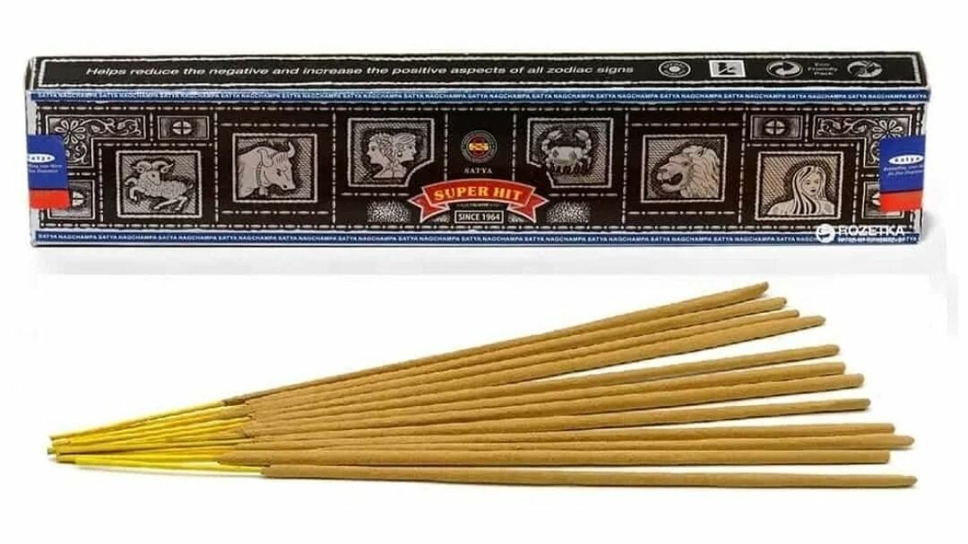 Super hit (Супер хит) Satya, аромапалочки,15гр, Индия