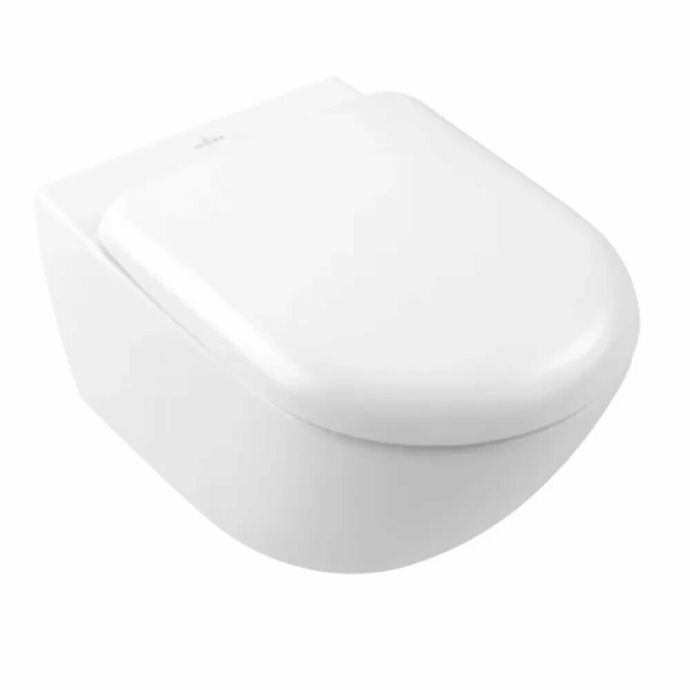 Унитаз Villeroy&Boch Antao 4674T0RW подвесной, безободковый, без сиденья, TwistFlush, Stone White (Белый матовый) с CeramicPlus