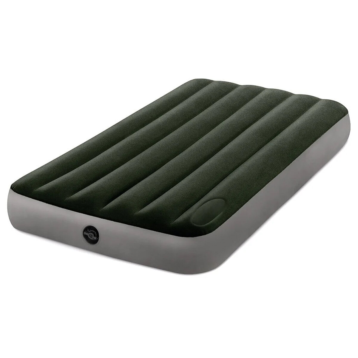 Надувной матрас Intex Downy Airbed 64760 191х76х25 см, зеленый