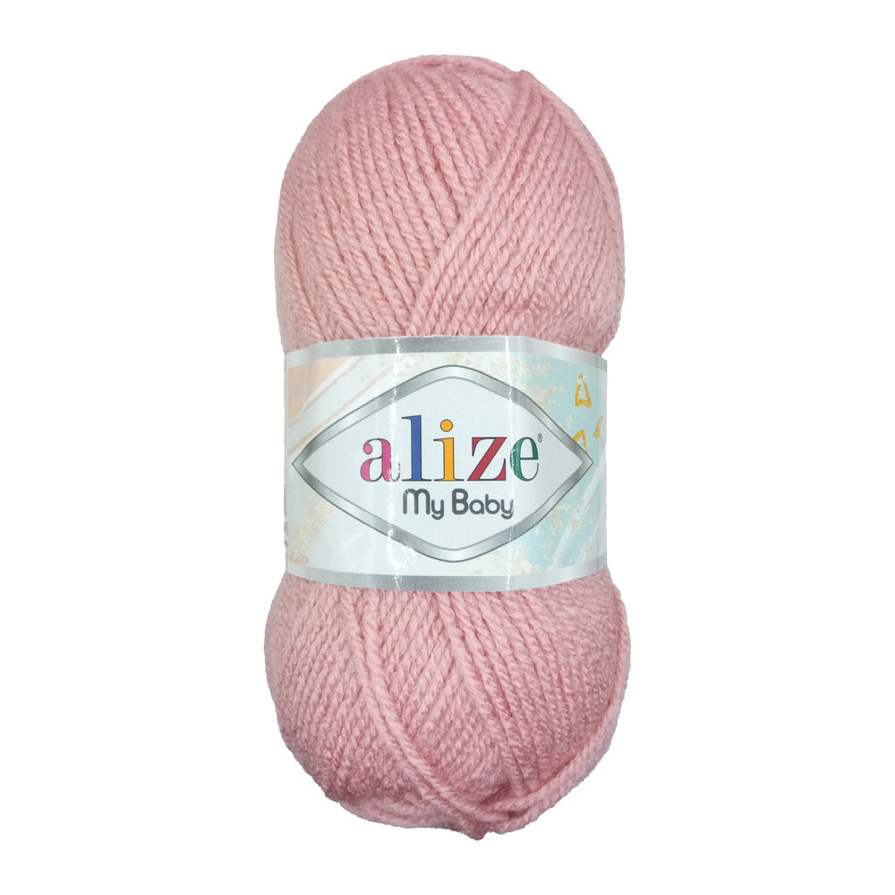 Пряжа для вязания Alize My baby 161 пудра 2 шт 50 гр/150 м 100% акрил