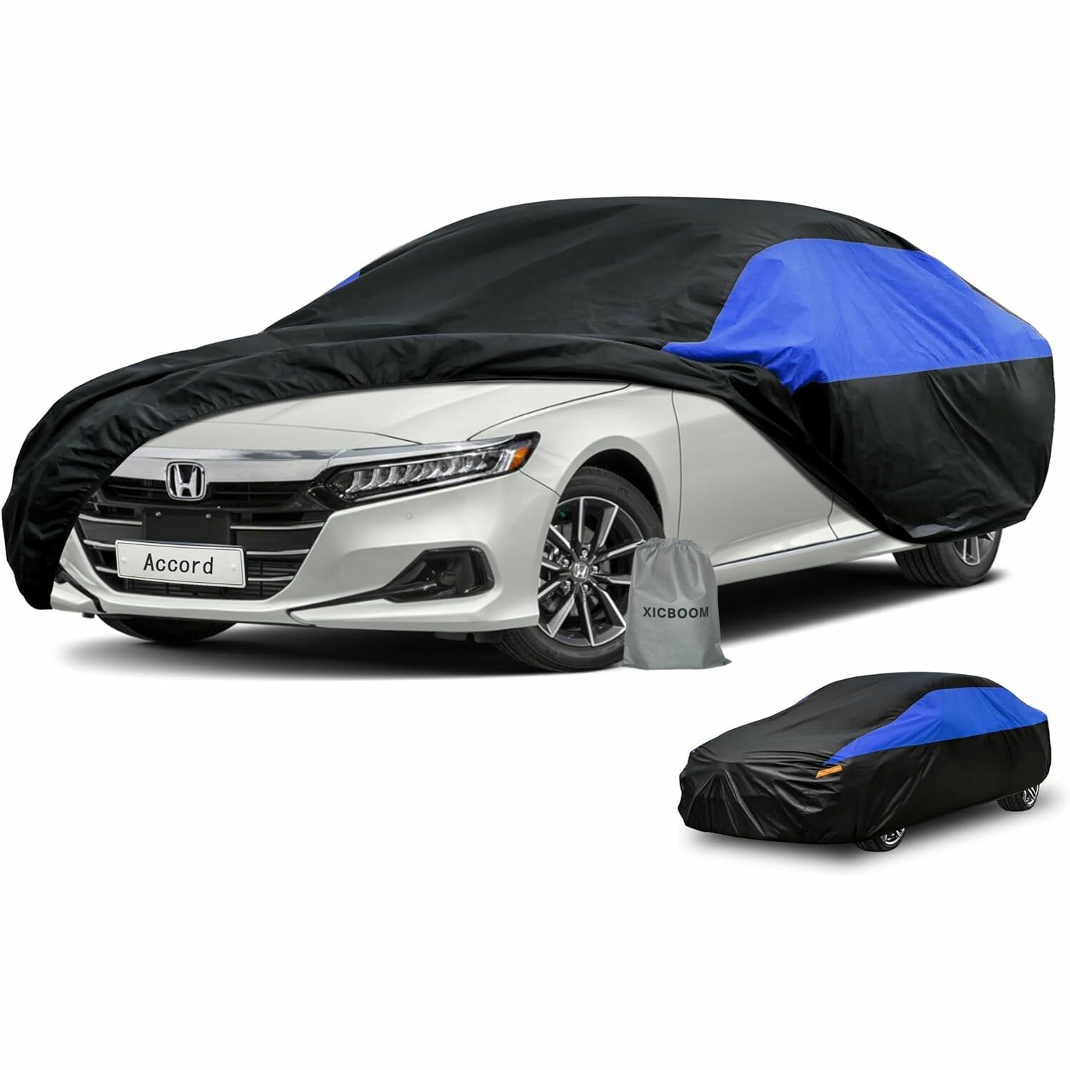 Чехол-тент для Honda Accord — водонепроницаемый с PA-покрытием, светоотражающая полоса и ветронепроницаемые ремни
