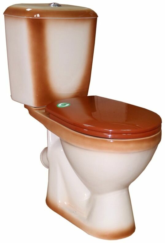 Унитаз-компакт Rosa Лира коричневый