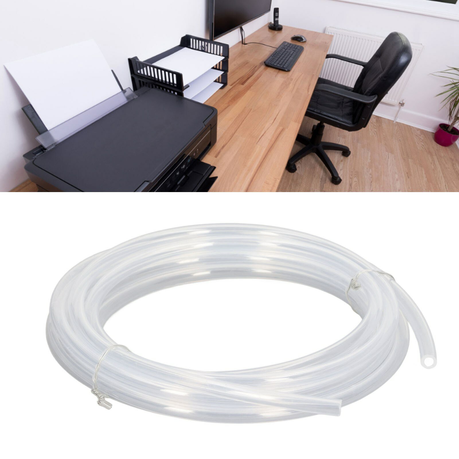 Пневматическая трубка 6 х 4 мм, пластиковая трубка для чернил для фотоструйного планшетного принтера A3 A4, УФ-принтер, перенос жидкости, прозрачная, 3 метра