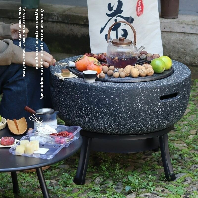 Костровая чаша для дачи и дома универсальный очаг с функцией гриля и барбекю, уличный камин для тепла и уюта