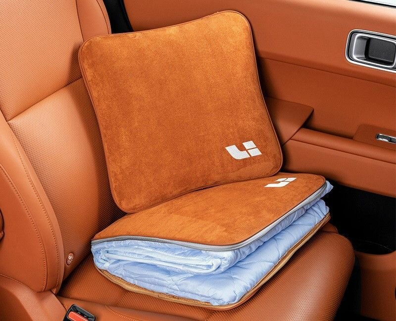 Оранжевый, Lixiang Подушка автомобильная на сиденье. подушка-плед лисян L7/L8/L9