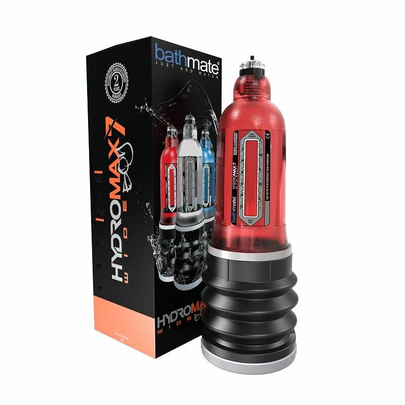 Гидропомпа BathMate HydroMax7 Х30 WIDE BOY, Великобритания, красная