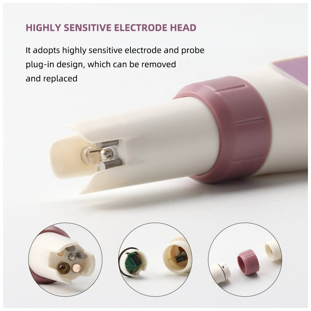 Тестер качества воды Veker PH180BL (PH, PPM, TDS, ОВП, жесткость, температура, соленость)