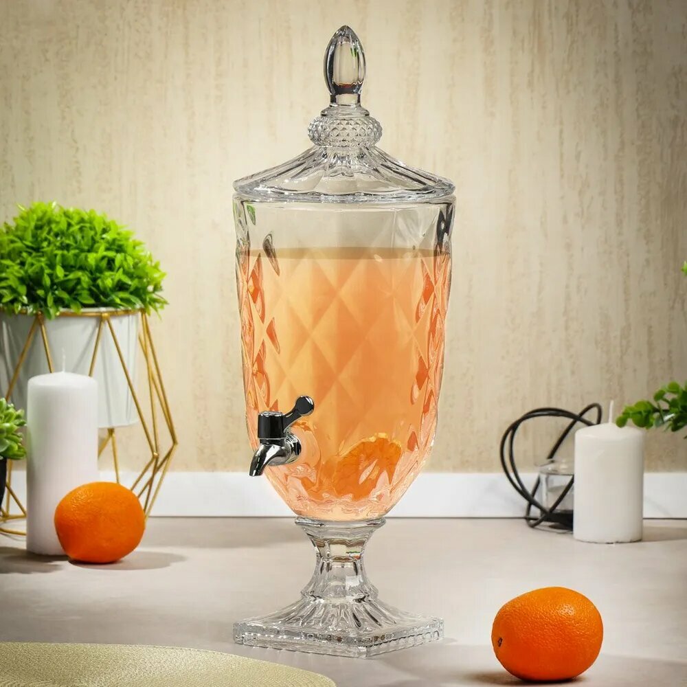 Диспенсер для напитков M540, 3л, пластик, стекло, прозрачный