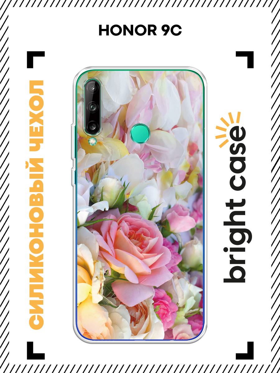 Чехол на Honor 9C/Huawei P40 Lite E/Y7p / Хонор 9C/Хуавей P40 Lite E с принтом Утренние розы