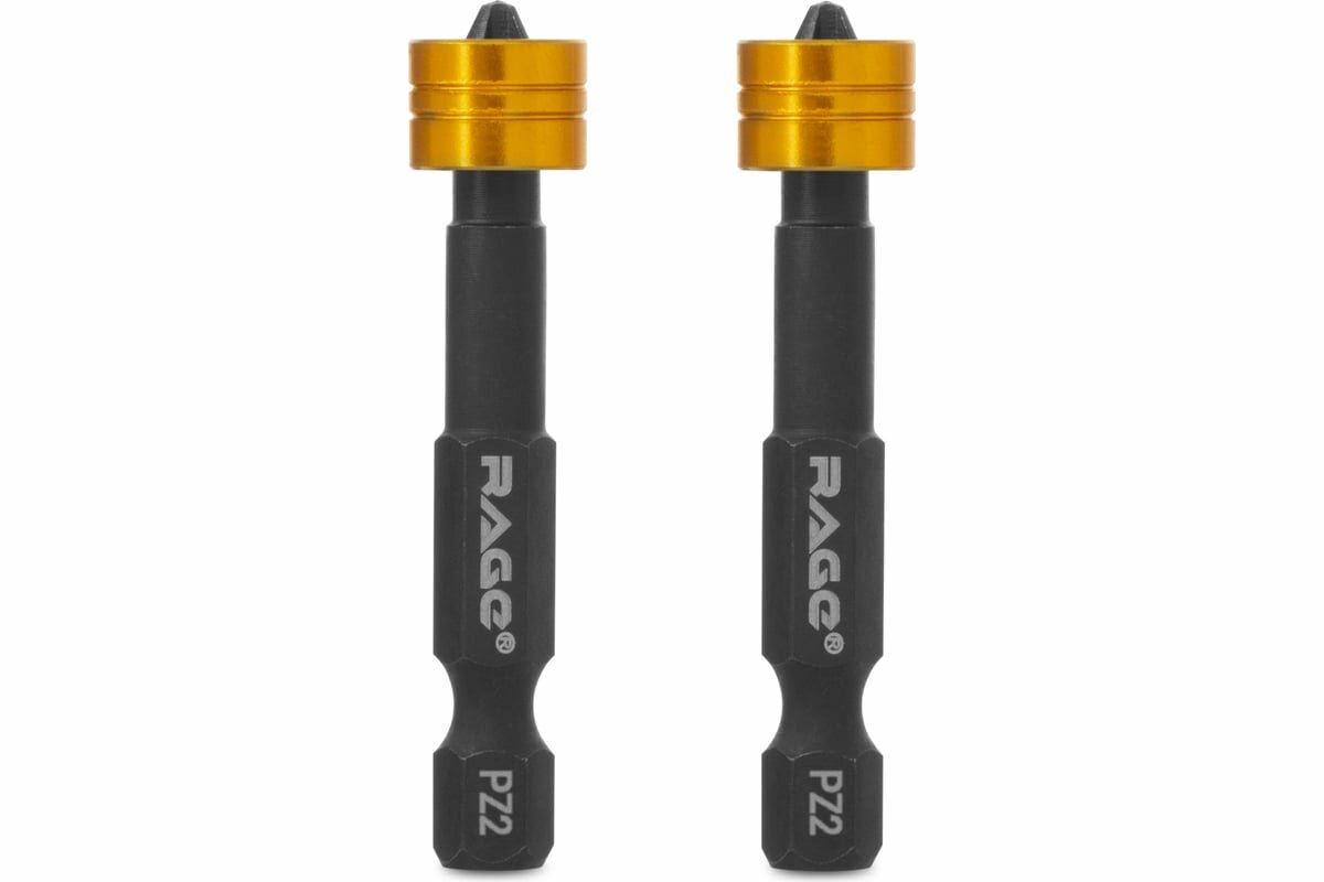 Биты магнитные PZ2 50 мм с ограничителем, 2 шт, s2 rage by VIRA 554134 для сборки