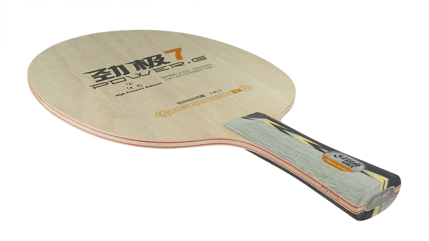 Основание для ракетки настольного тенниса DHS Power G7, ручка FL(CONC)