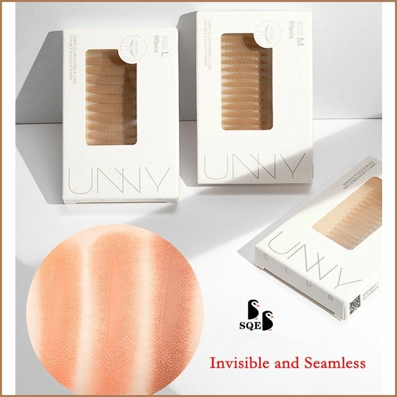 UNNY Лифтинг полоски для век, наклейки невидимые для мгновенной коррекции верхнего нависшего века, двойная повязка на веко, как средство для ухода за кожей глаз, Размер М, 90 таблеток в коробке.