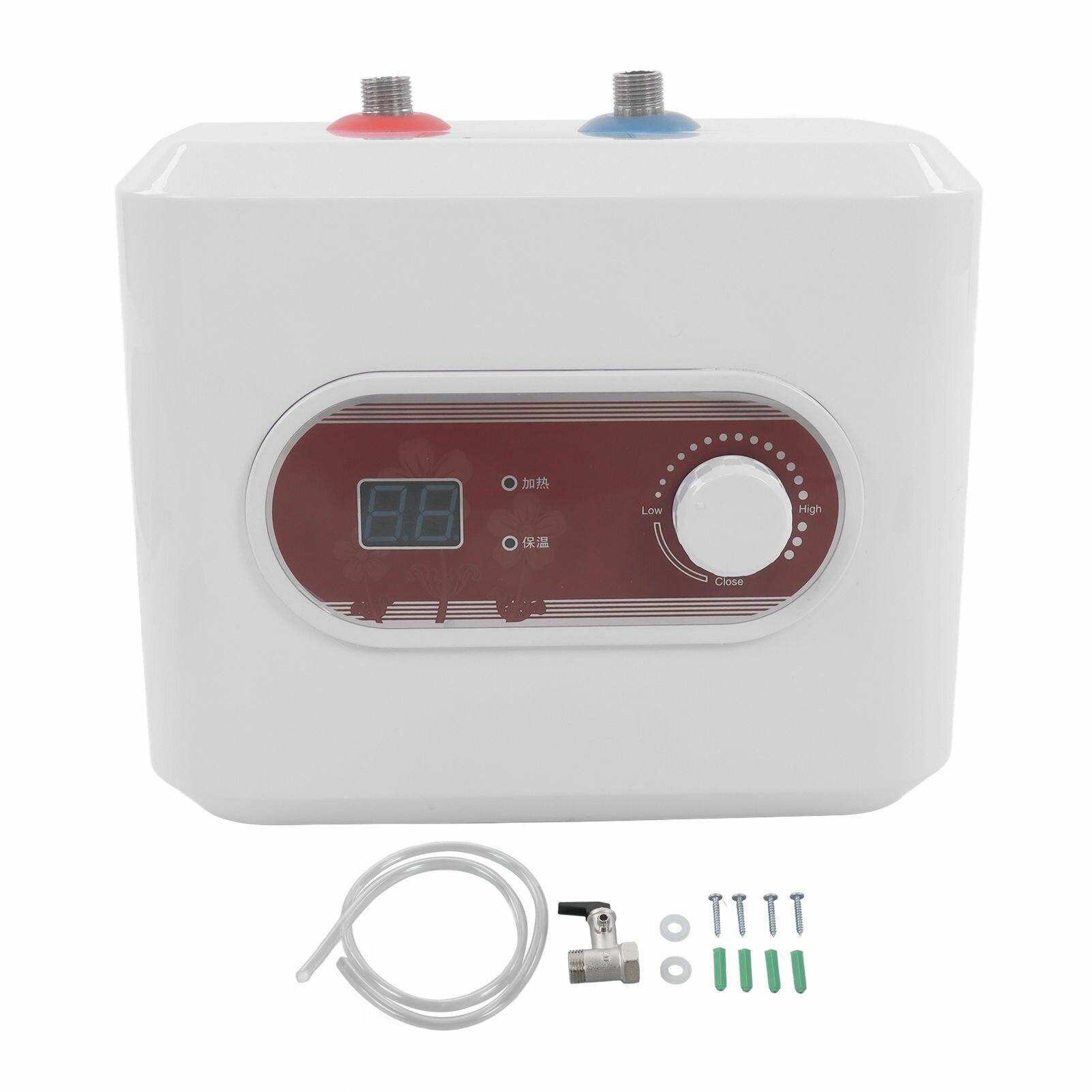 Мини водонагреватель на 8 литров с терморегулятором и мощностью 1500 Вт