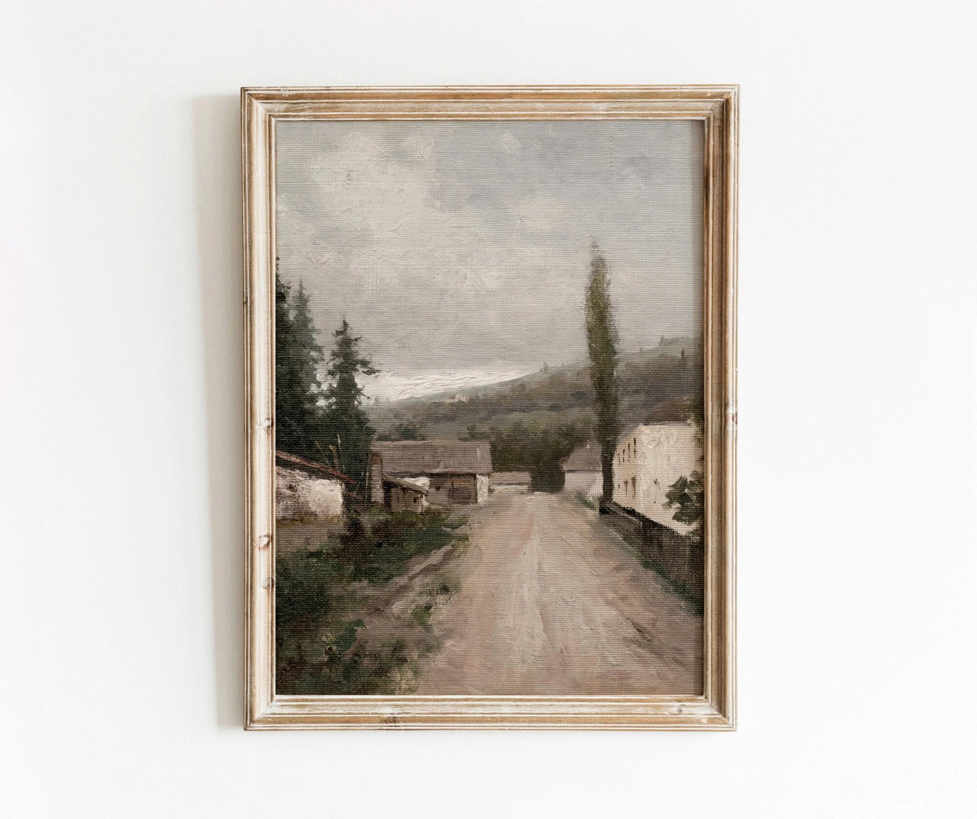 Живопись "Европейская деревня", 20x30см, Цвет: 10
