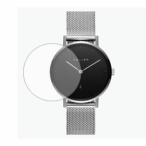 Скрин Мобайл защитный экран для часов Meller Astar Black Silver 34 MM из гидрогелевая плёнка прозрачная
