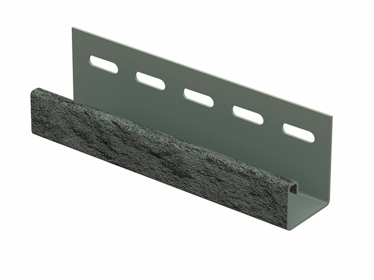 Ю-пласт J-планка (j-профиль), Стоун-хаус камень изумрудный, 1 шт