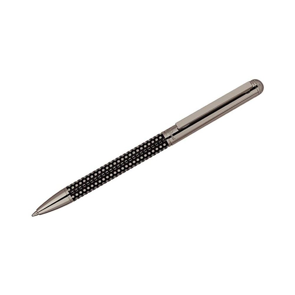 Delucci CPs_11407 Ручка шариковая delucci artista синяя, 1,0мм, корпус оружейный металл/черный, поворот, подарочная упаковка