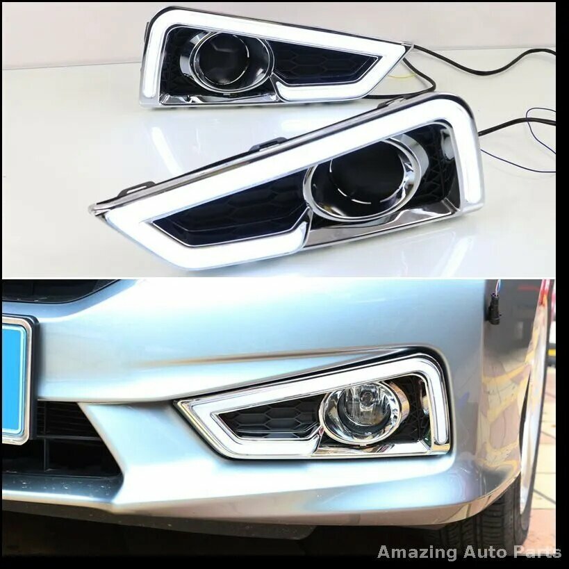 Фары автомобильные, Противотуманная фара, 2 шт, арт. Город Хонда 2015-2017-LED