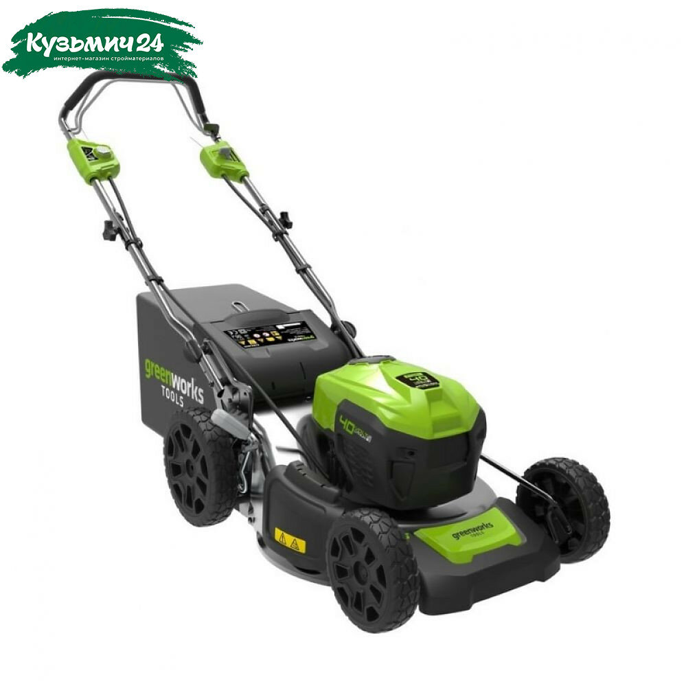 Газонокосилка аккумуляторная Greenworks GD40LM46SP 40В 1акк 4.0 Ah+з. у, 1 шт.