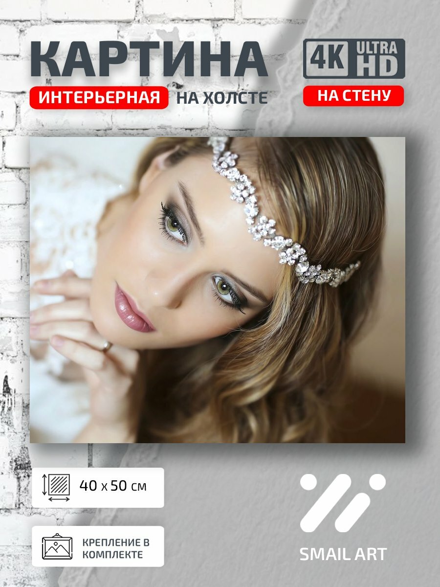 Картина на холсте интерьерная 40 на 50 на стену Лицо Portrait для кабинета портрет интерьер