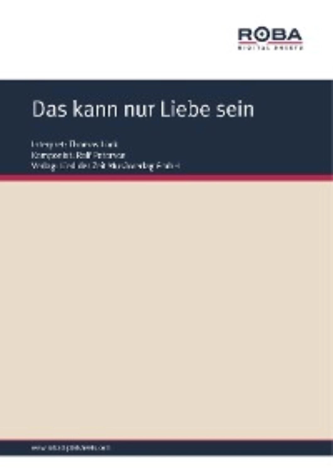 Das kann nur Liebe sein [Цифровая книга]