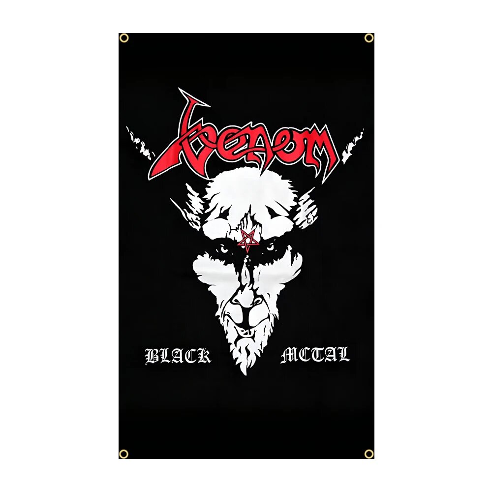 Флаг Venom Black Metal 60x90 см, черный