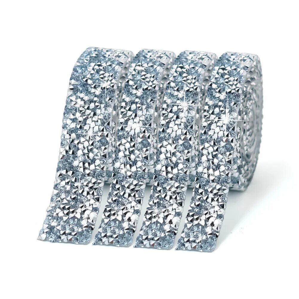Лента с кристаллами Aprille 2CM, Light blue