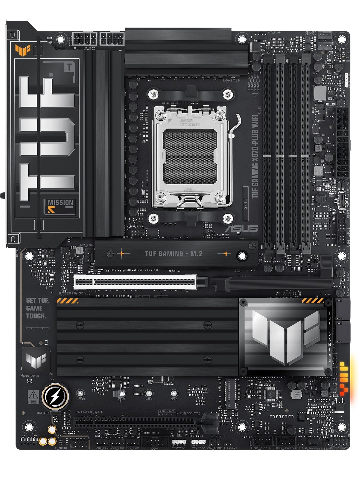 Материнская плата ASUS TUF Gaming X870-Plus WiFi (ATX, X870, 4хDDR5, 4хM.2, 2хPCIe, 1хHDMI)
